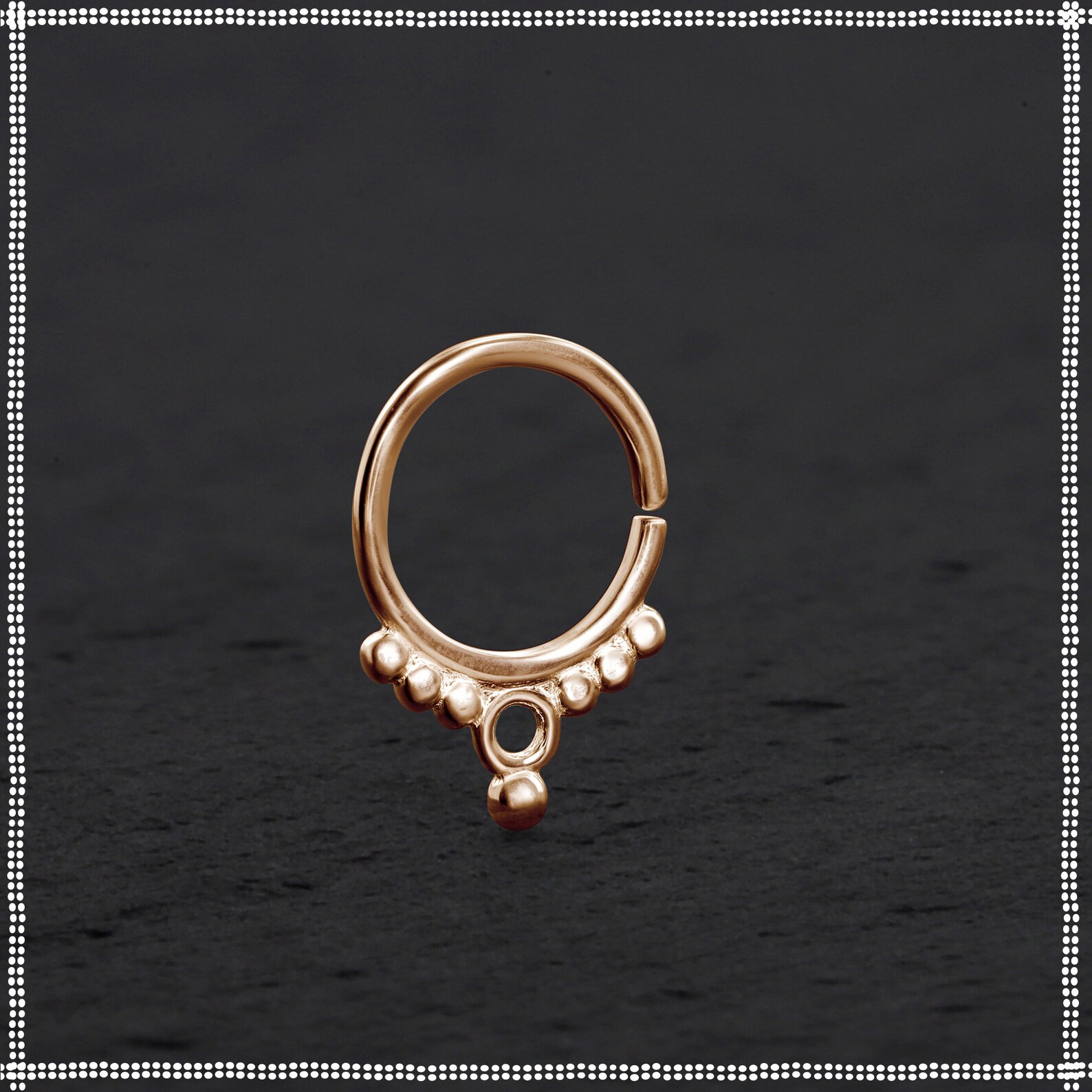 Rose Gold Nose Hoop Rose Gold Nose Ring Body Nose Ring - Etsy