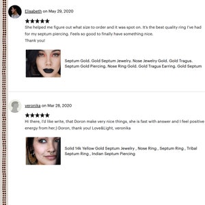 Sun Septum Ring Sunshine Ray 14K Gold Septum Goddess Piercing Tribal ...