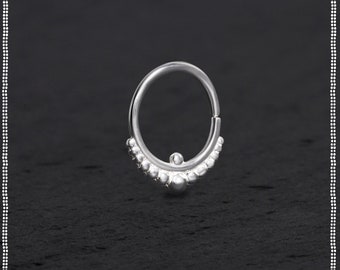 Silver Septum Ring - Etsy