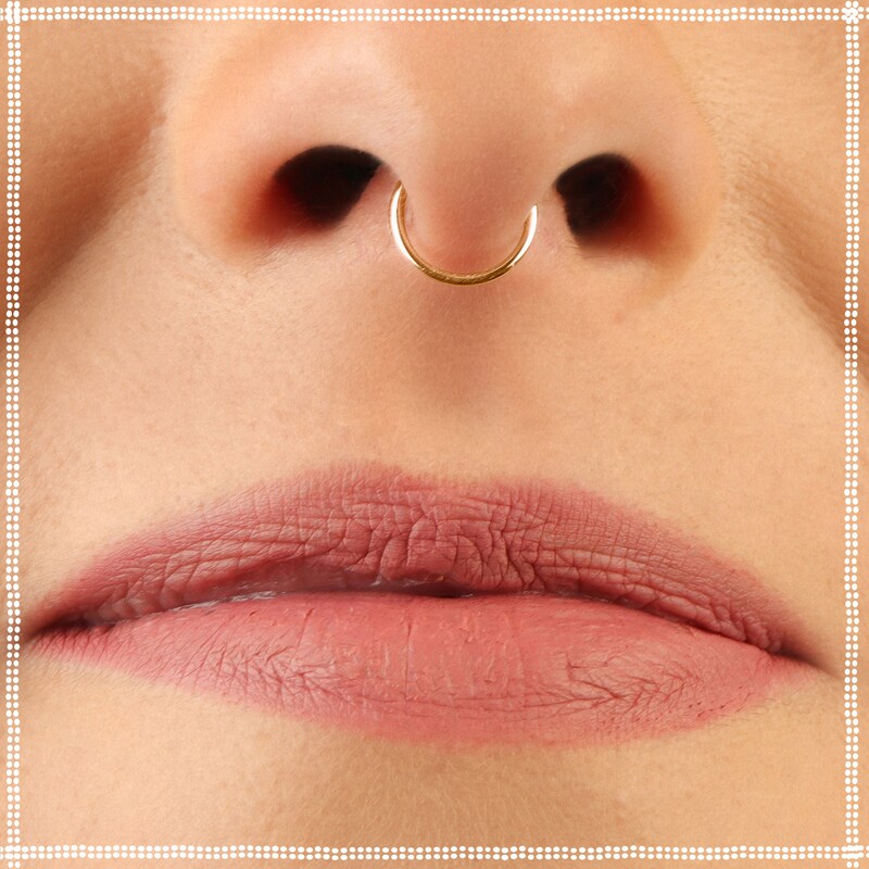 Rose Gold Septum Jewelry - Etsy