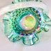 Beautiful Fenton /QVC 6832/SA Iridized Spruce Green Hobnail Miniature ...