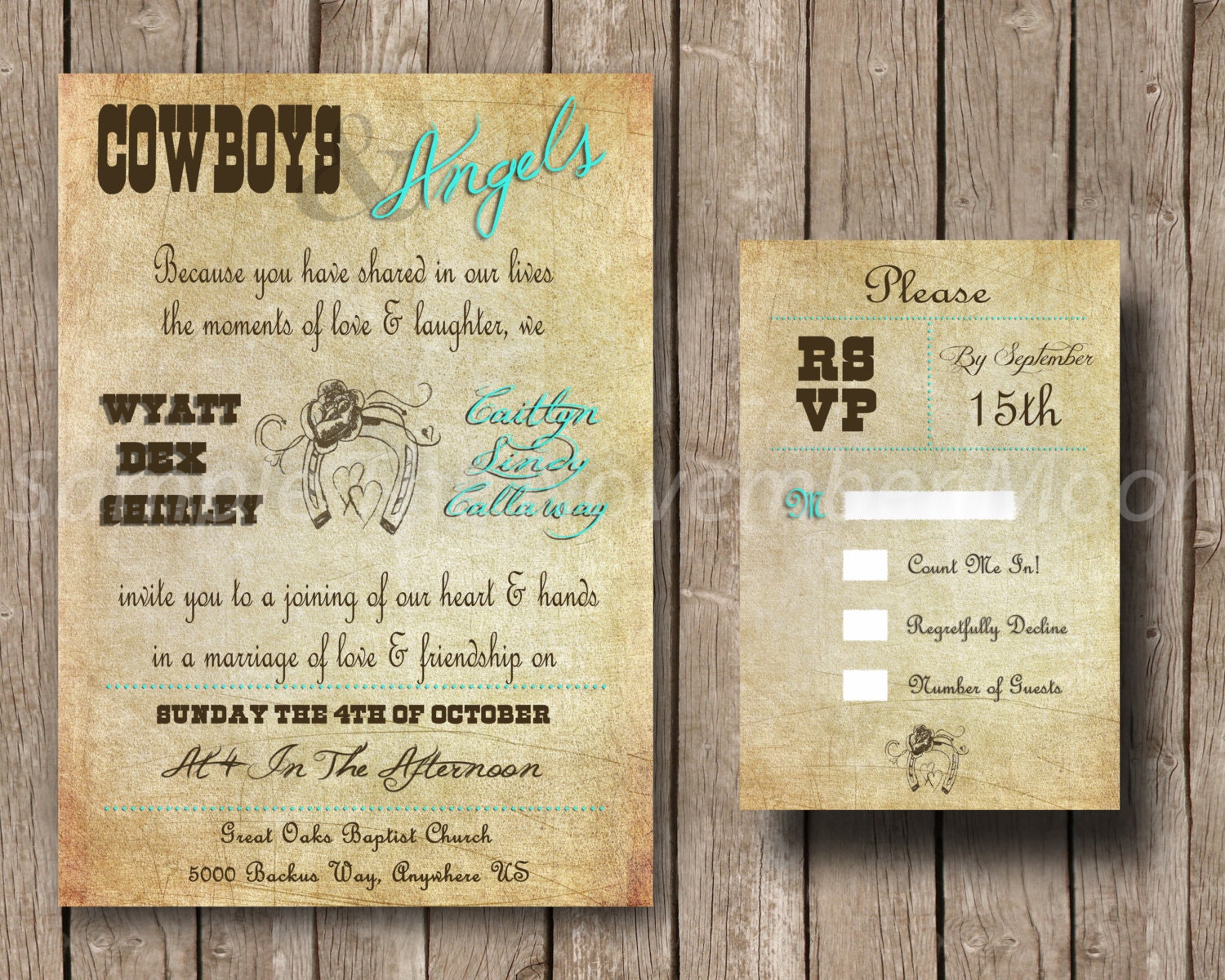 Matching Response Card Customizable Wedding Invitation Rustic Printable ...