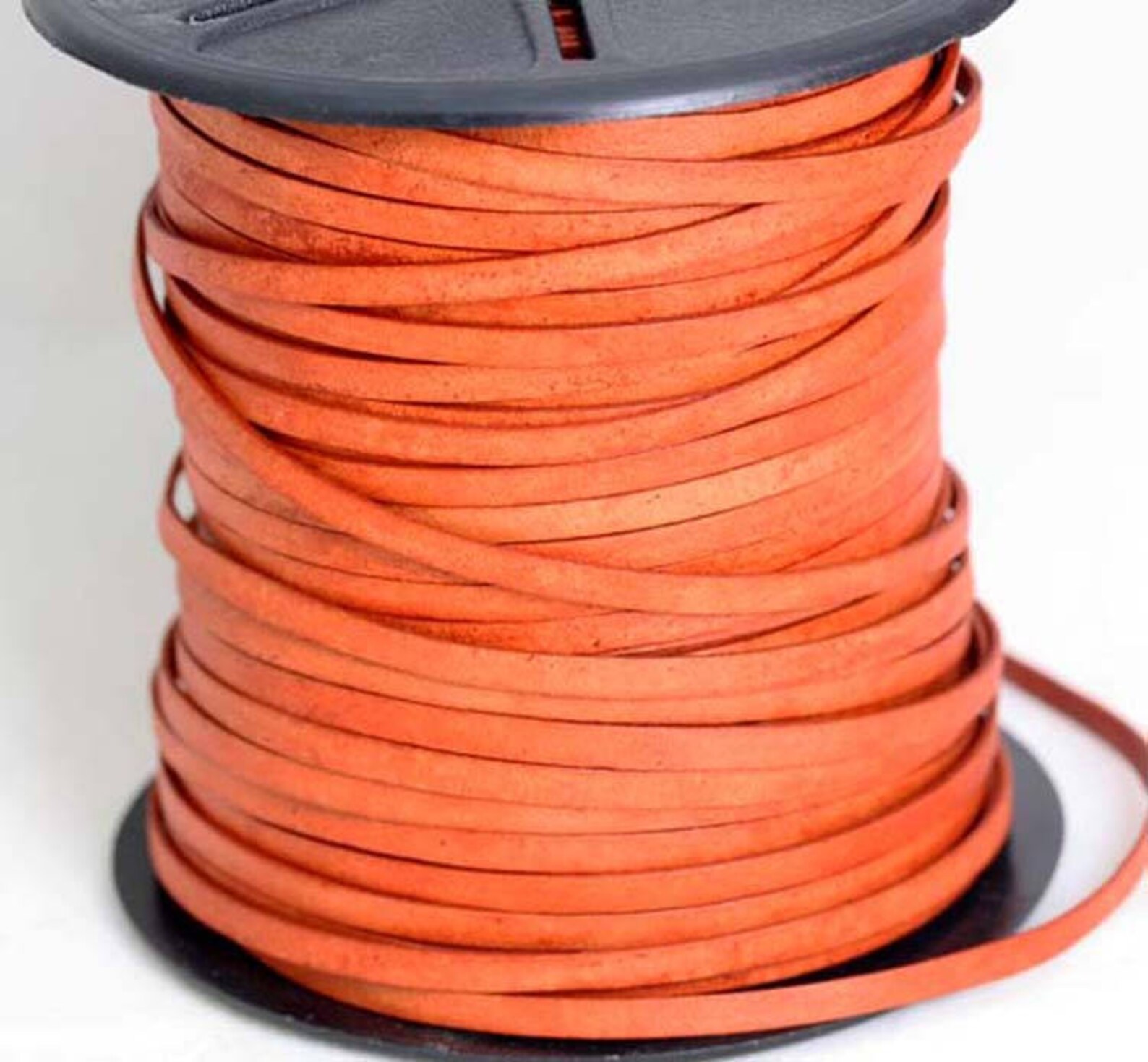 Genuine FLAT Leather cord. Soft smooth and Flexible 5MM | Etsy