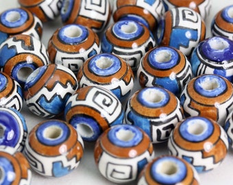 Hand Painted Beads | Etsy