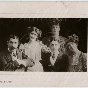The Dare Family, Edwardian Actress, Actor ~ Antique Vintage Postcard ...
