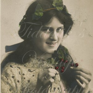 Zena Dare, Edwardian Actress, Singer ~ Hand Tinted Antique Light ...