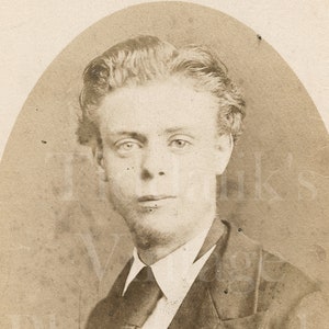 Victorian Young Man Suit With Flower Oval Masked Portrait - Etsy