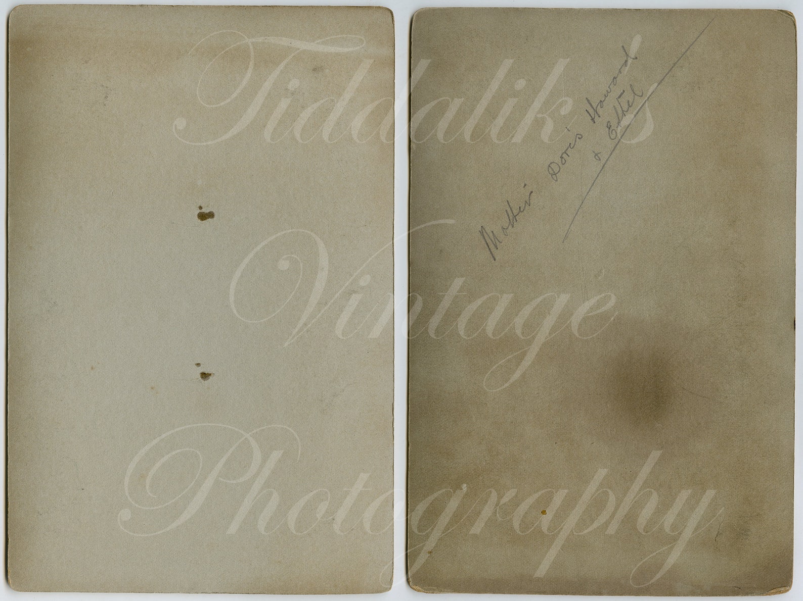 Pair of Cabinet Card Photos Victorian Family Mother Boy | Etsy