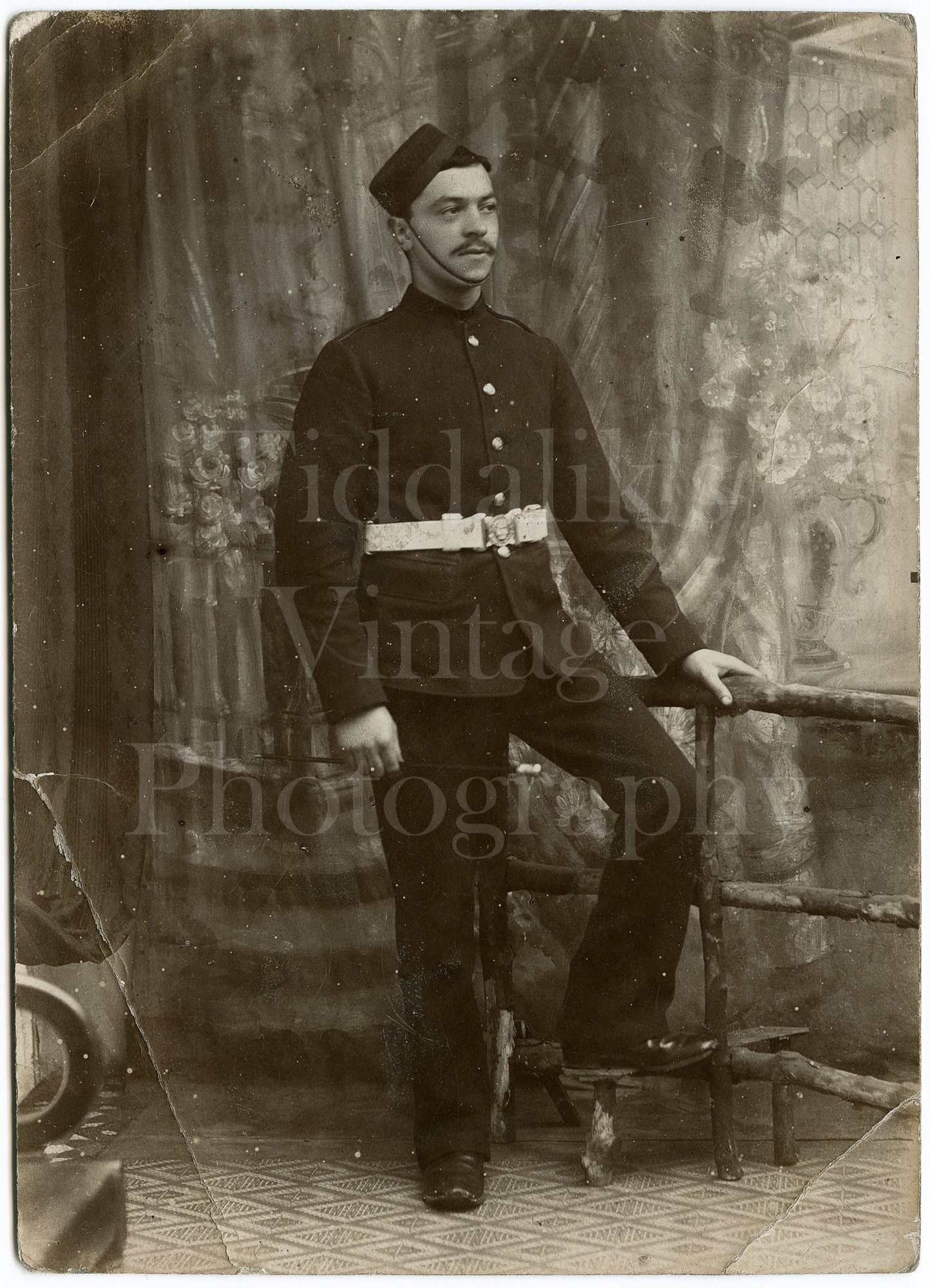 Victorian / Edwardian Man in Military Dress Uniform Formal - Etsy UK