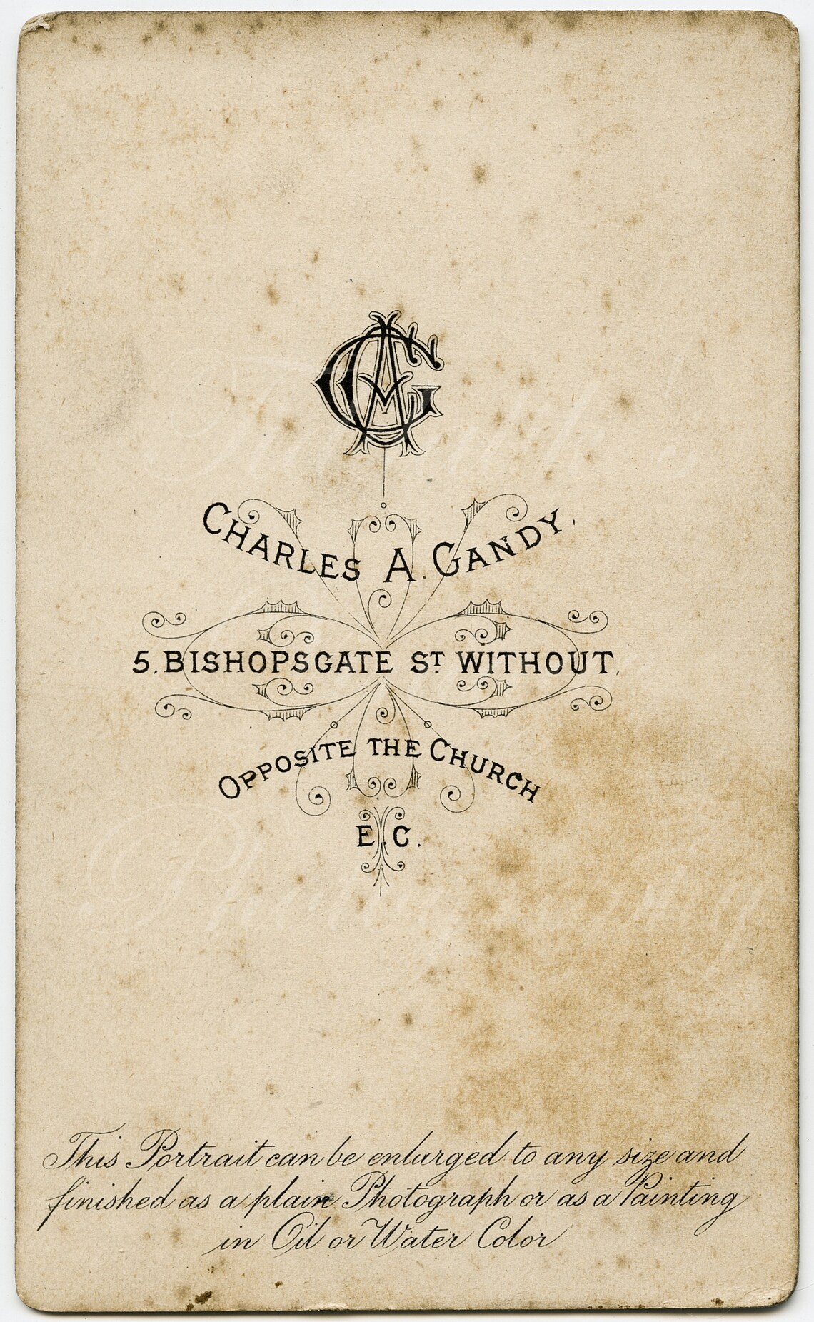 CDV Victorian Woman Hat Standing Portrait Charles A Gandy | Etsy