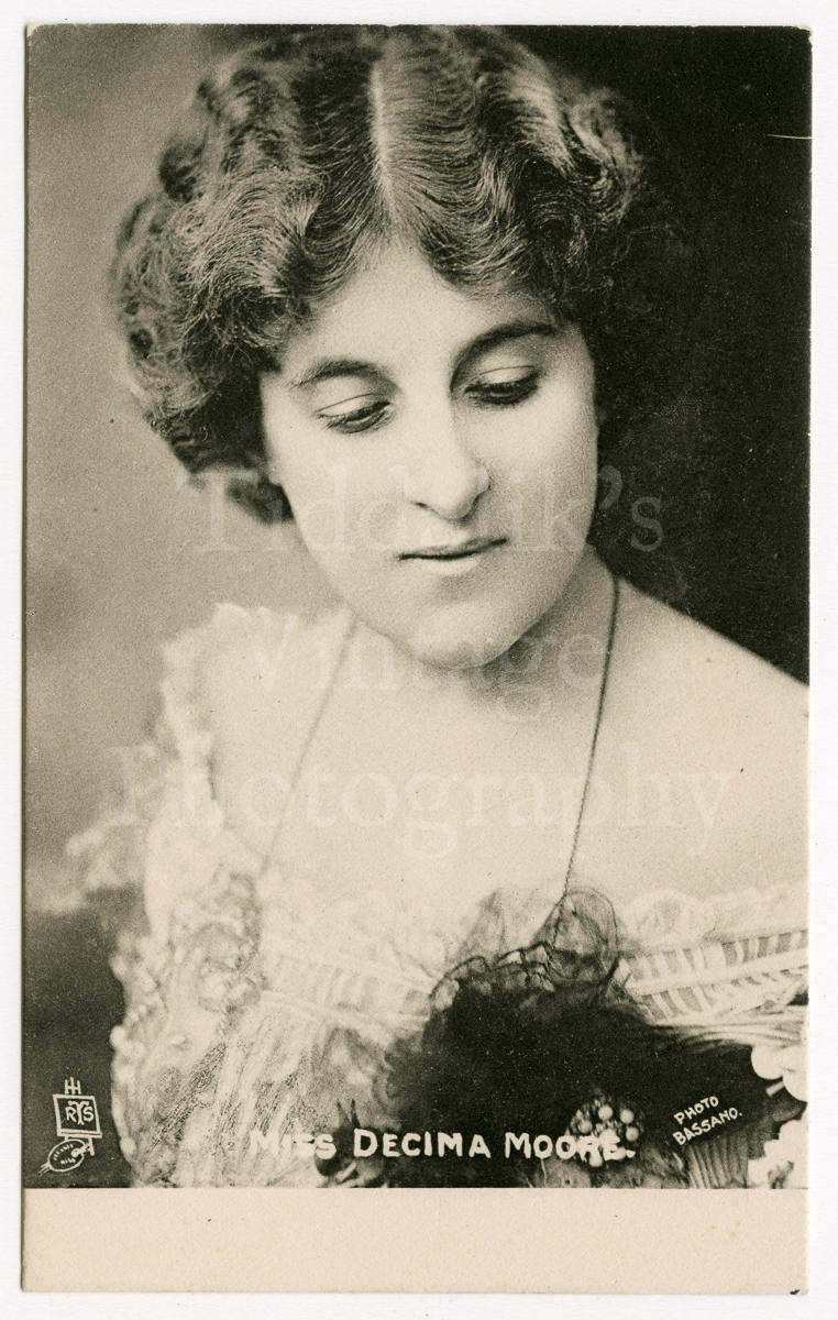 Miss Decima Moore Edwardian Actress Postcard Raphael Tuck & - Etsy UK
