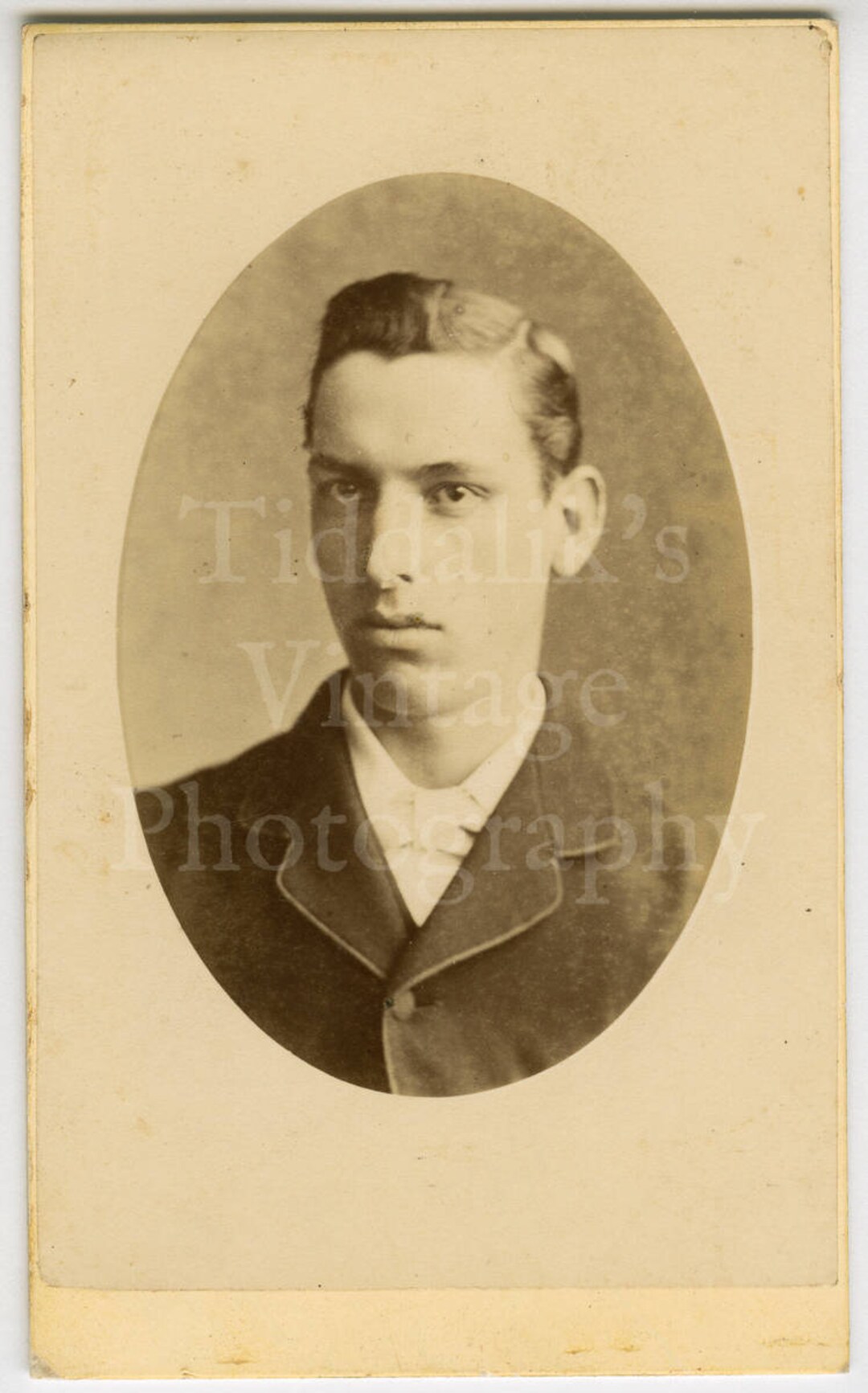 CDV Carte De Visite Photo Young Handsome Victorian Young Dapper Man ...