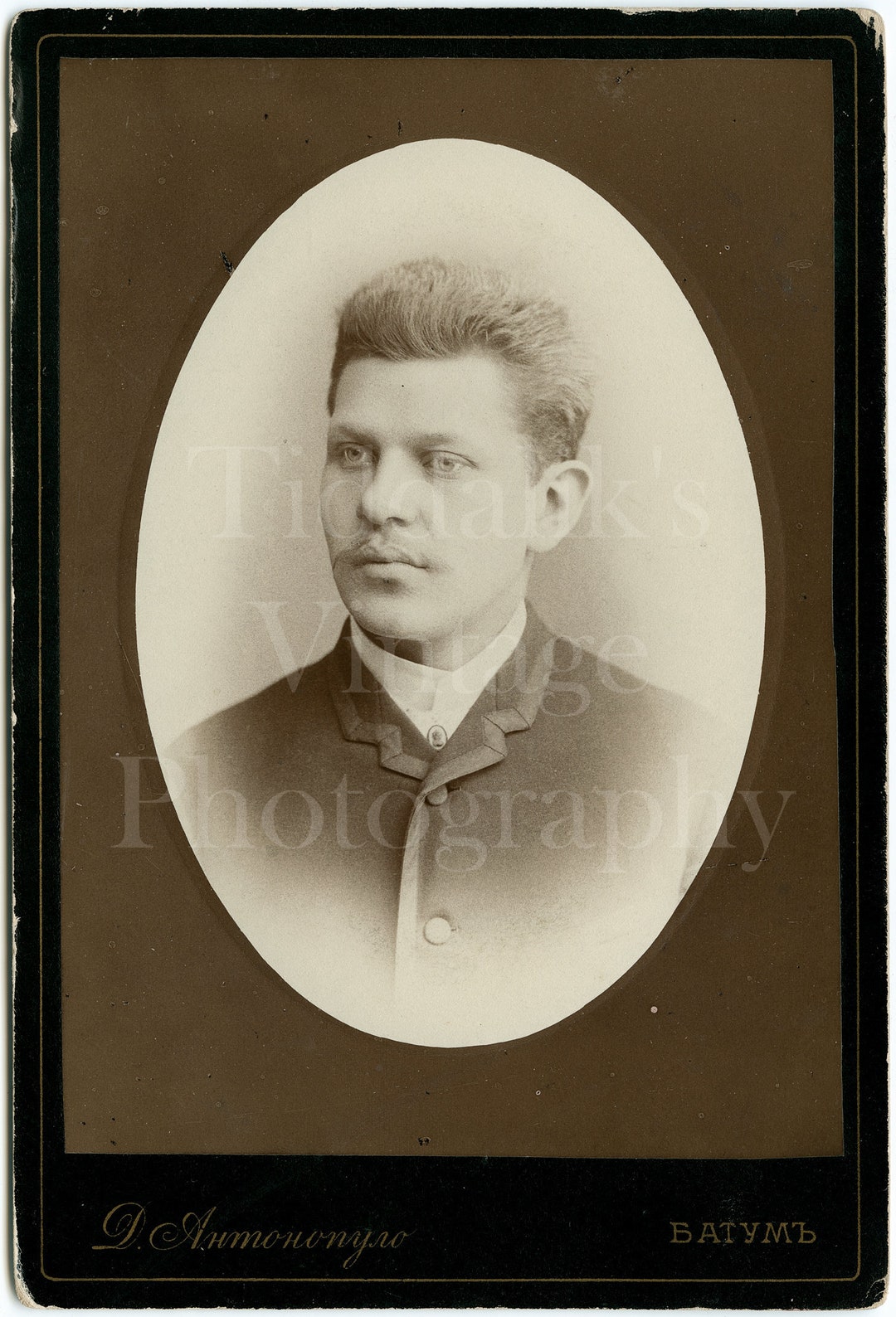 Victorian Handsome Man Oval Masked Portrait Cabinet Card - Etsy