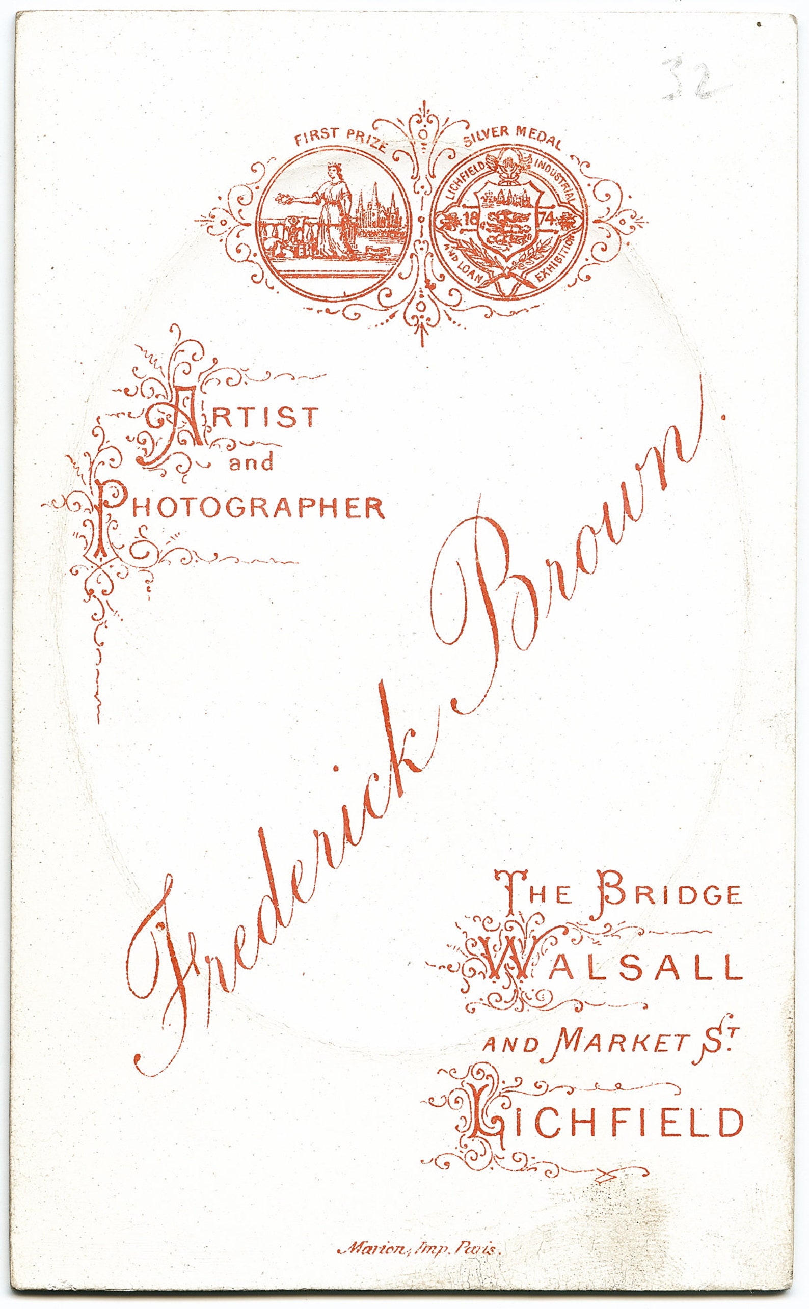 Victorian Young Man Oval Masked Portrait CDV Photo | Etsy