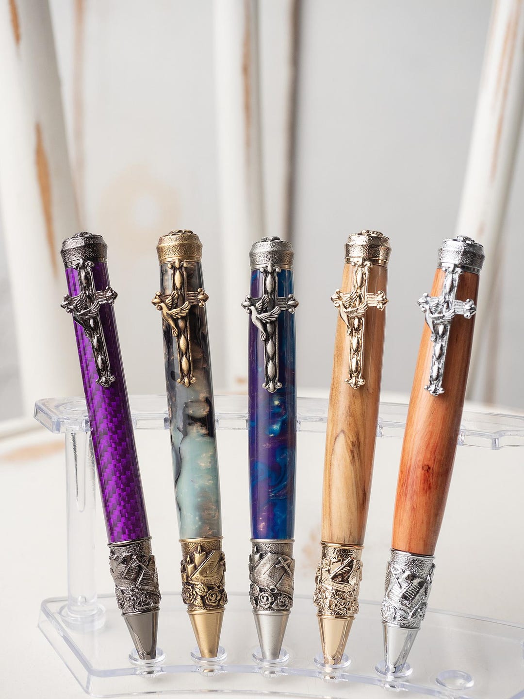 Cross Pen: Handmade Christian Gift - Olive Wood Options - Etsy