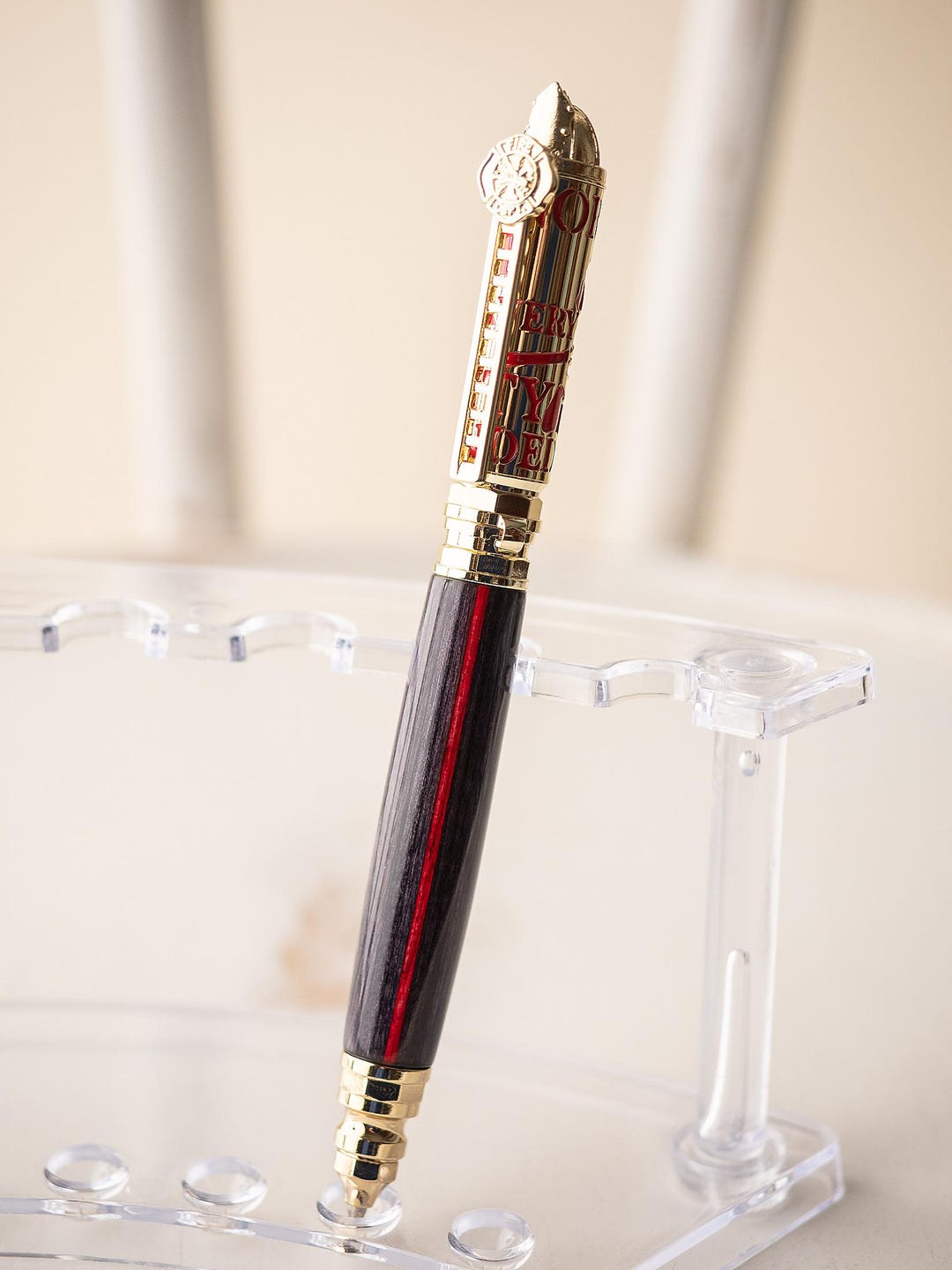 Firefighter Pen, Thin Red Line Pen, Fireman Pen, Custom Gift - Etsy