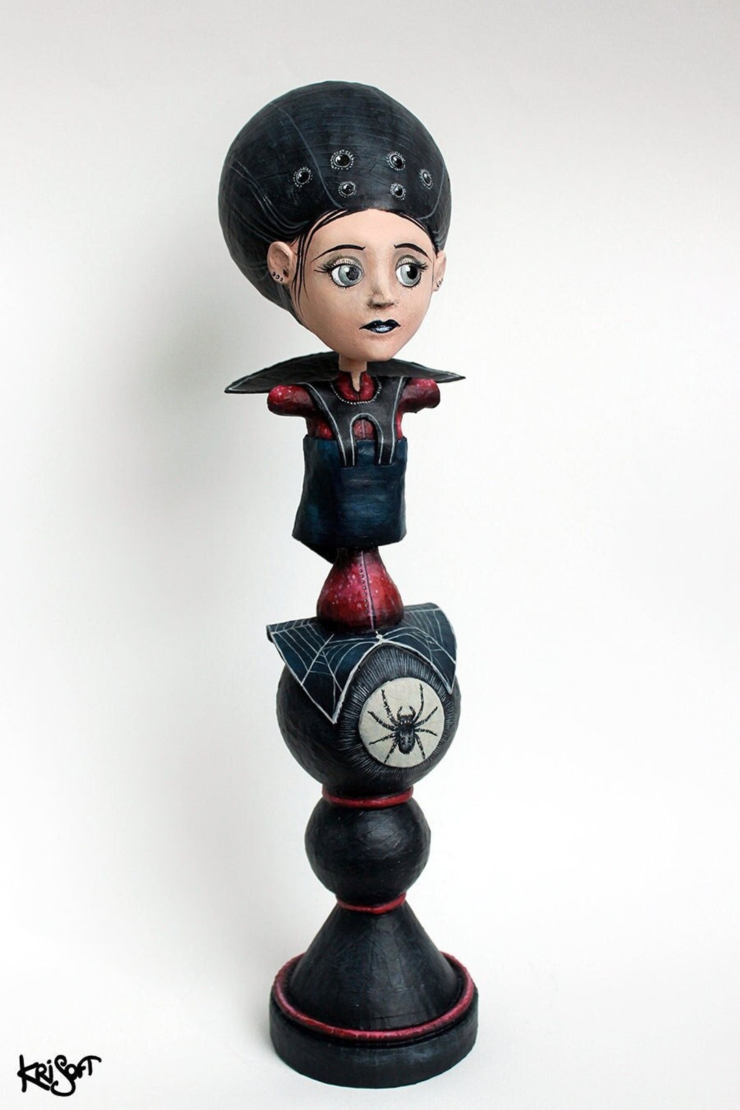 LILITH, Large Chess Piece, Spider, Sculpture, Unique Piece Signed ...