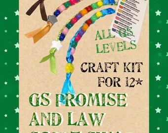 DAISY Swaps Kit Promise and Law Beaded Scout Troop Craft - Etsy