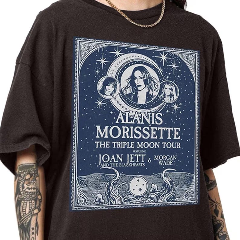 Alanis Morissette the Triple Moon Tour 2024 T-shirt, Alanis Morissette ...