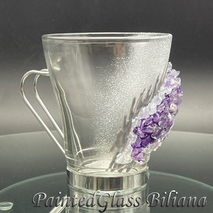 Free Shipping Amethyst Geode Coffee Mug Geode Coffee Glass - Etsy