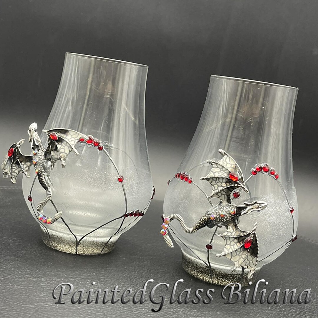 Black Dragon Whiskey Nosing Glasses, Set of 2 - Etsy