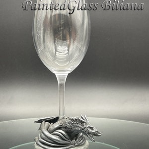 Game of Thrones Dragons Drogon, Rhaegal, Viserion Handmade Wine Glass ...