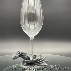 Game of Thrones Dragons Drogon, Rhaegal, Viserion Handmade Wine Glass ...