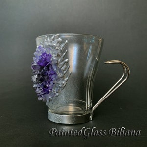 Free Shipping Amethyst Geode Coffee Mug Geode Coffee Glass - Etsy