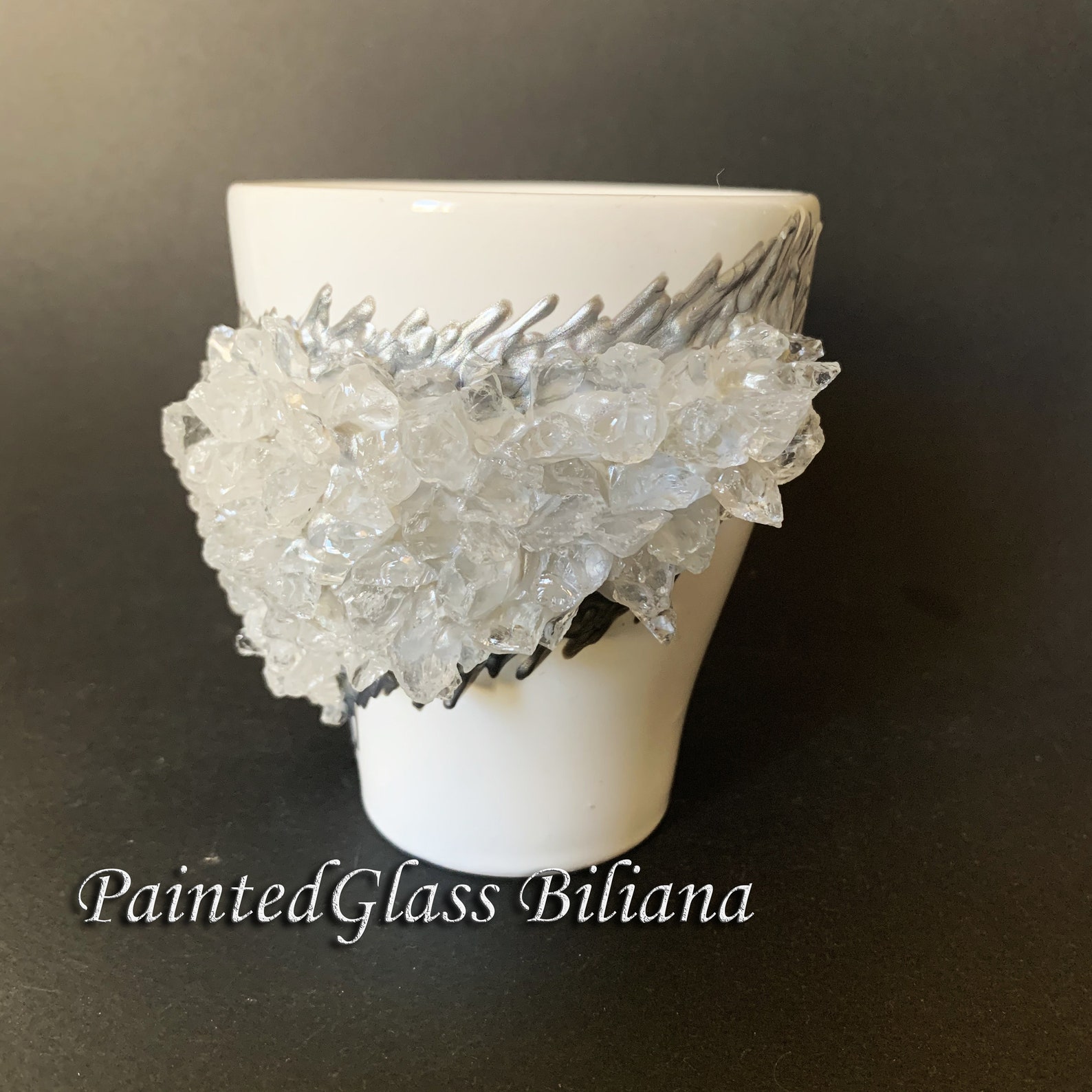 Free Shipping Ceramic Silver Geode Coffee Mug Geode Coffee - Etsy