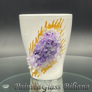 Free Shipping Ceramic Amethyst Purple Geode Coffee Mug Geode Coffee ...