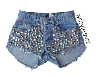 Studded Shorts | Etsy