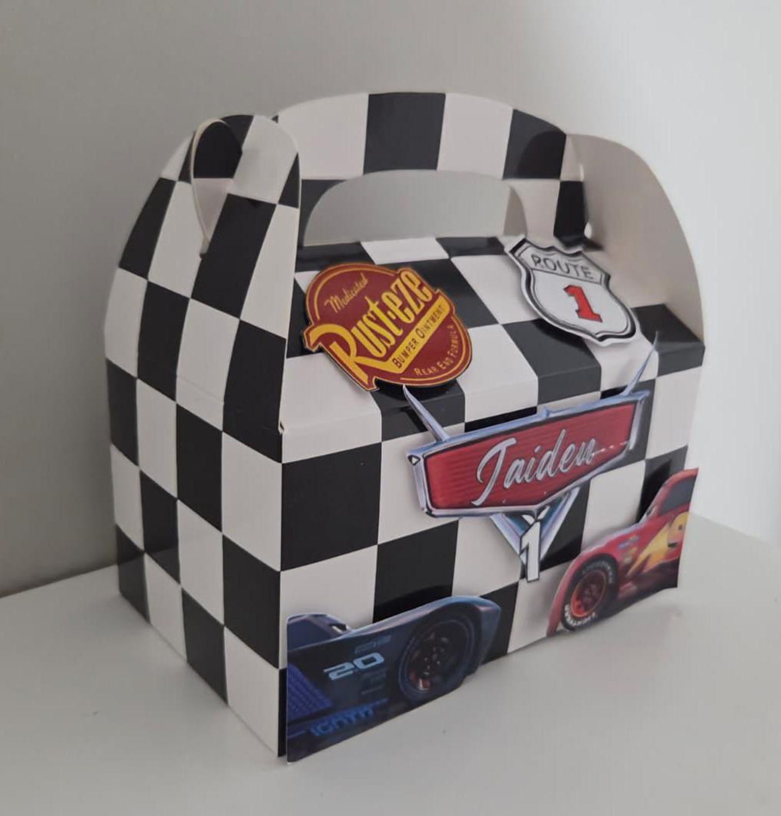 Custom Cars Birthday Gable Party Favor Treat Boxes - Etsy