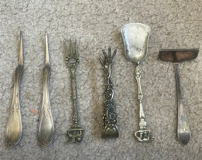 Vintage Miss-matched Small Silverware Pieces, 6 Items - Etsy