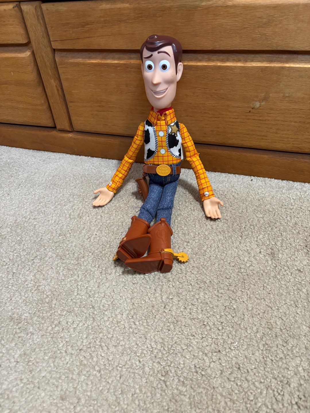 Vintage Woody Pull String Talking Doll - Etsy