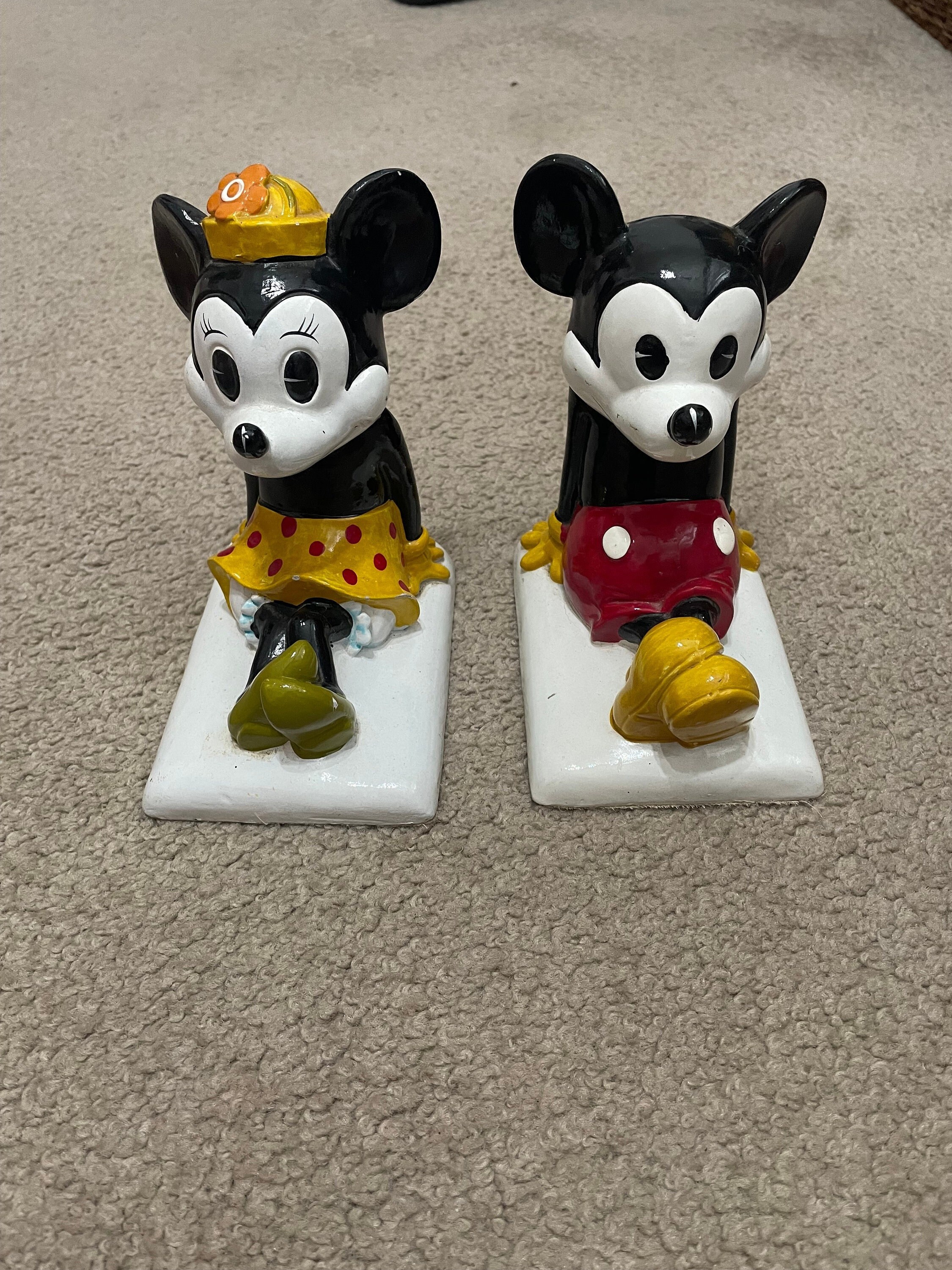 Mickey And Minnie Bookends