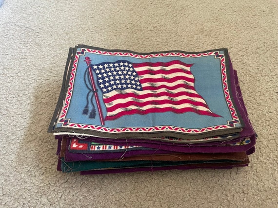Large Stack of Tobacco Flannels Flags Depicting Many - Etsy