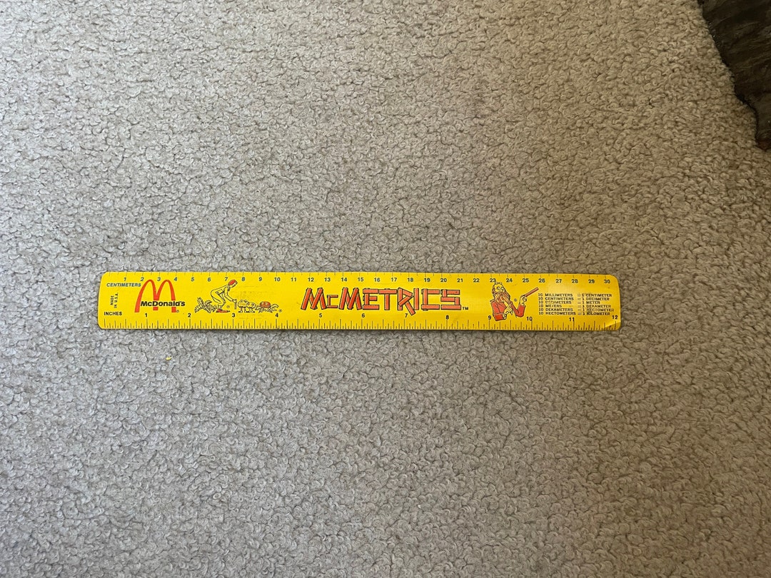 Mcdonald's Mcmetrics Ruler, Metal - Etsy