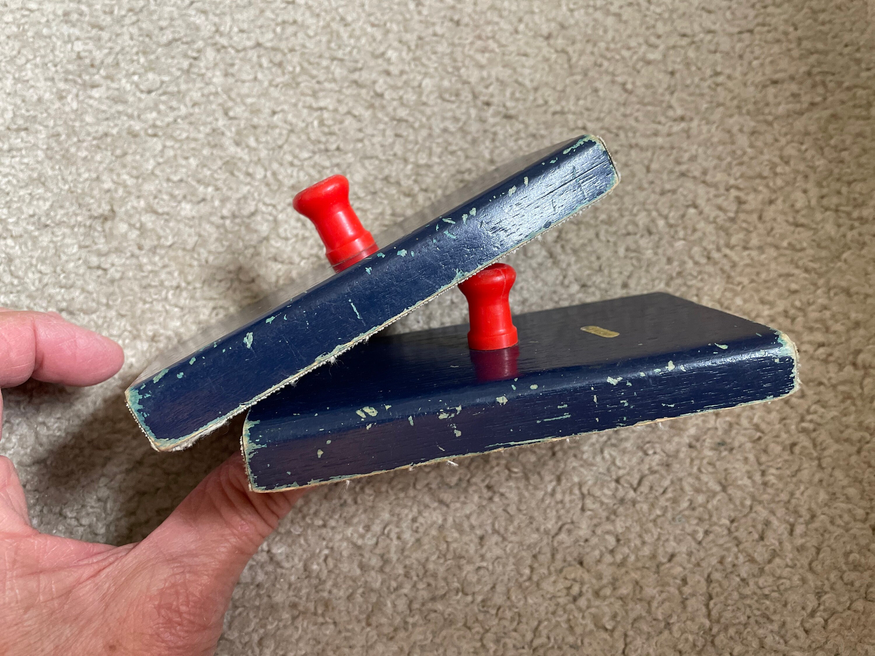 Vintage Musical Clackers Wood with plastic knob Retro | Etsy