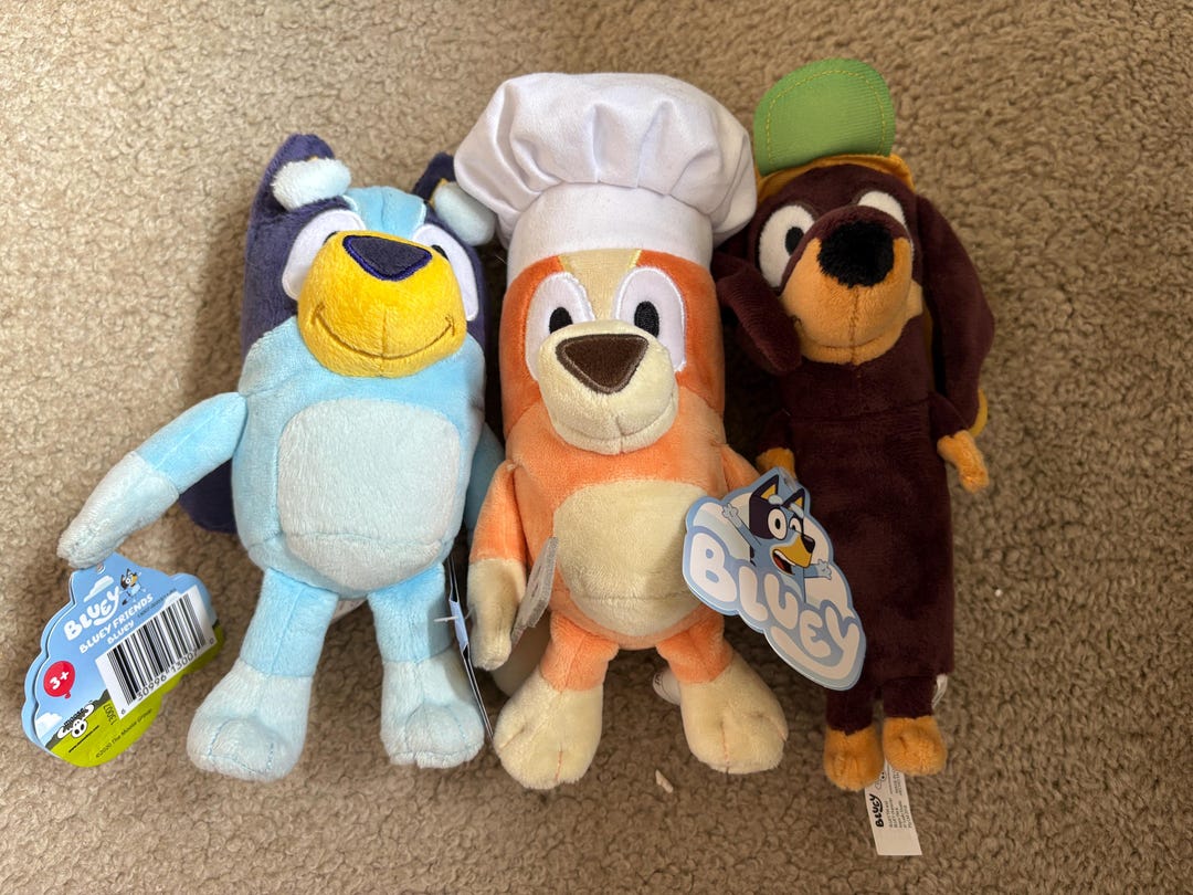 A Set of Three Bluey Stuffed Animals. All With Tags - Etsy