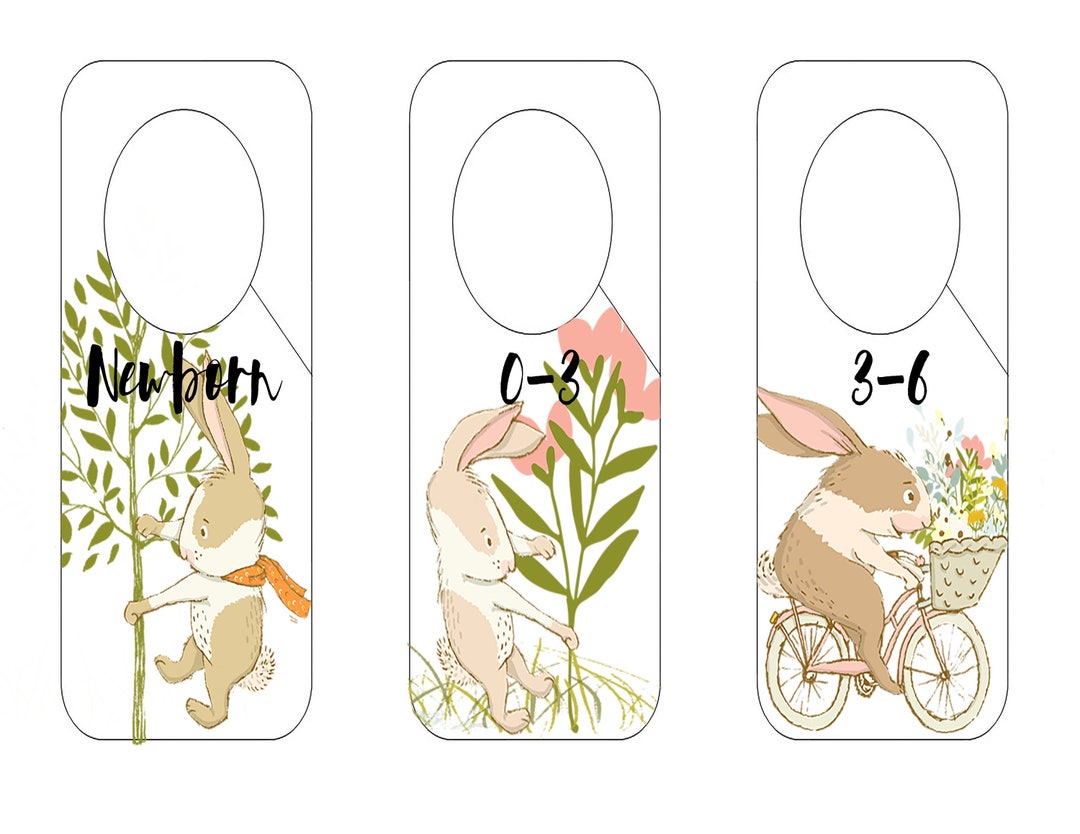 Bunny Hanger Dividers-newborn Dividers-wardrobe Dividers-baby ...