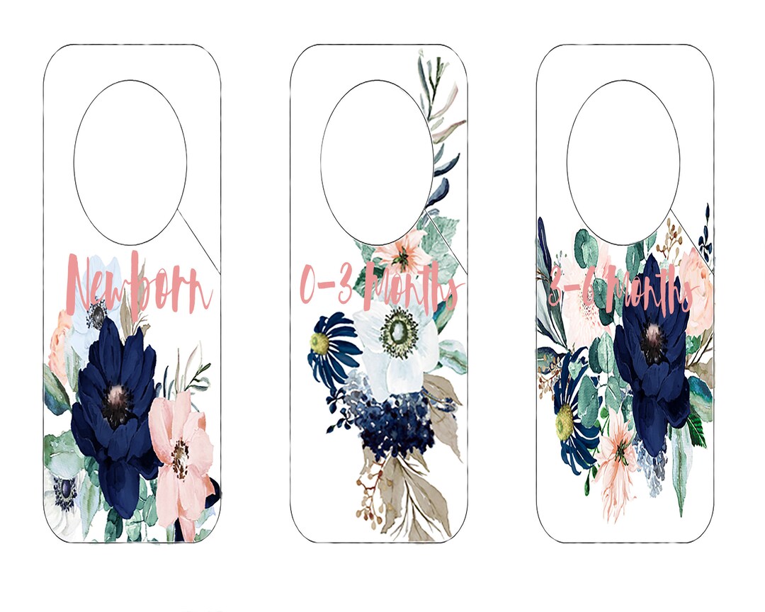 Boho Floral Dividers and Newborn Dividers, Wardrobe Dividers for Baby ...