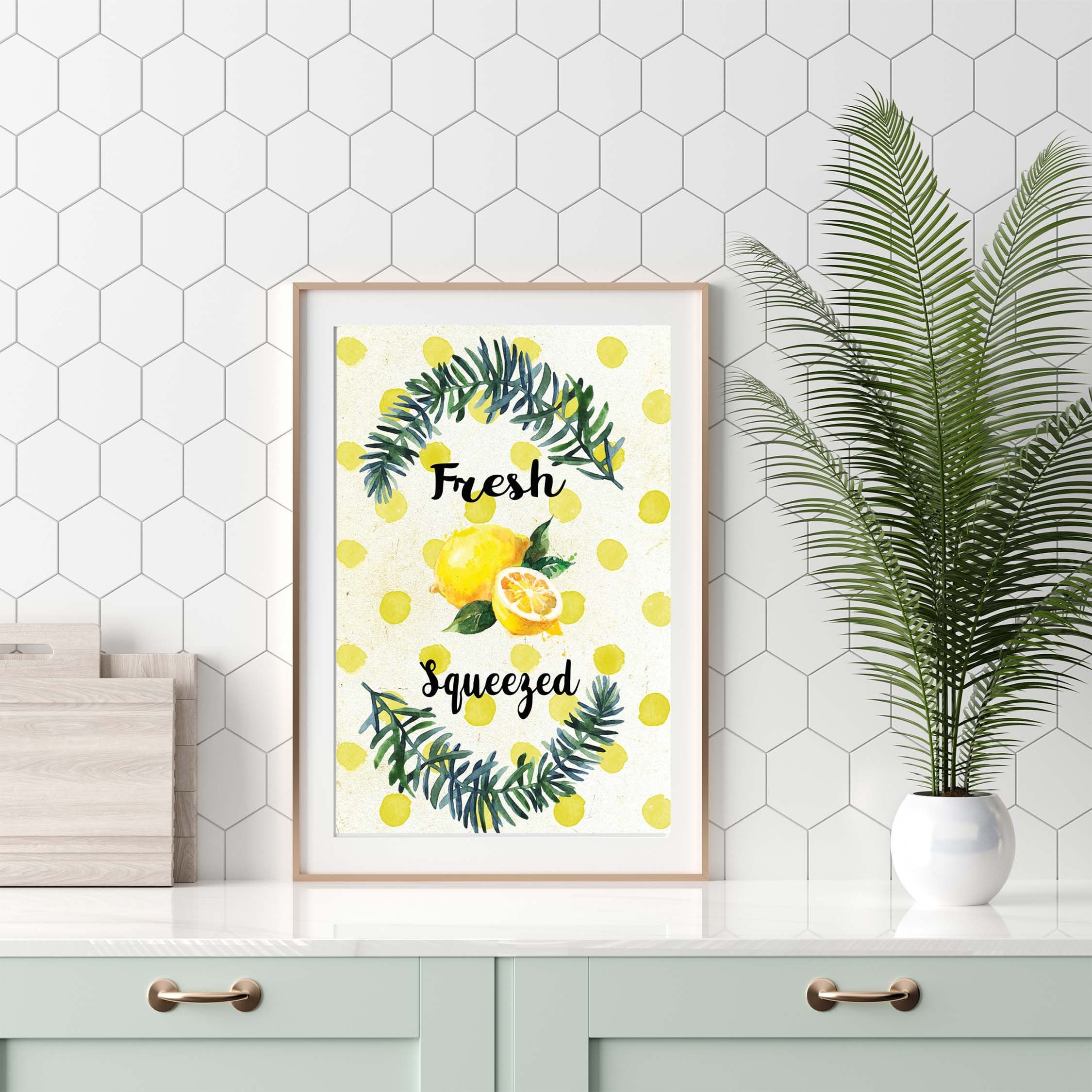 Lemon Decor, PRINTABLE, Lemonade Sign, Fresh Squeezed Farmhouse Wall ...