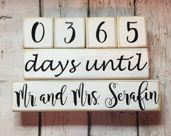 Countdown to wedding | Etsy
