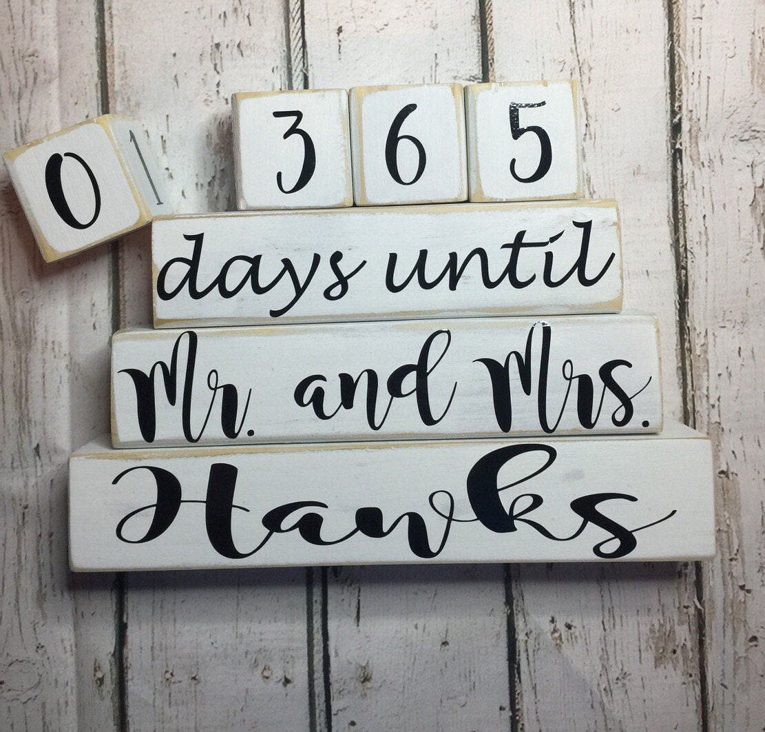 Days Until Wedding Countdown. Countdown to Wedding. Countdown | Etsy