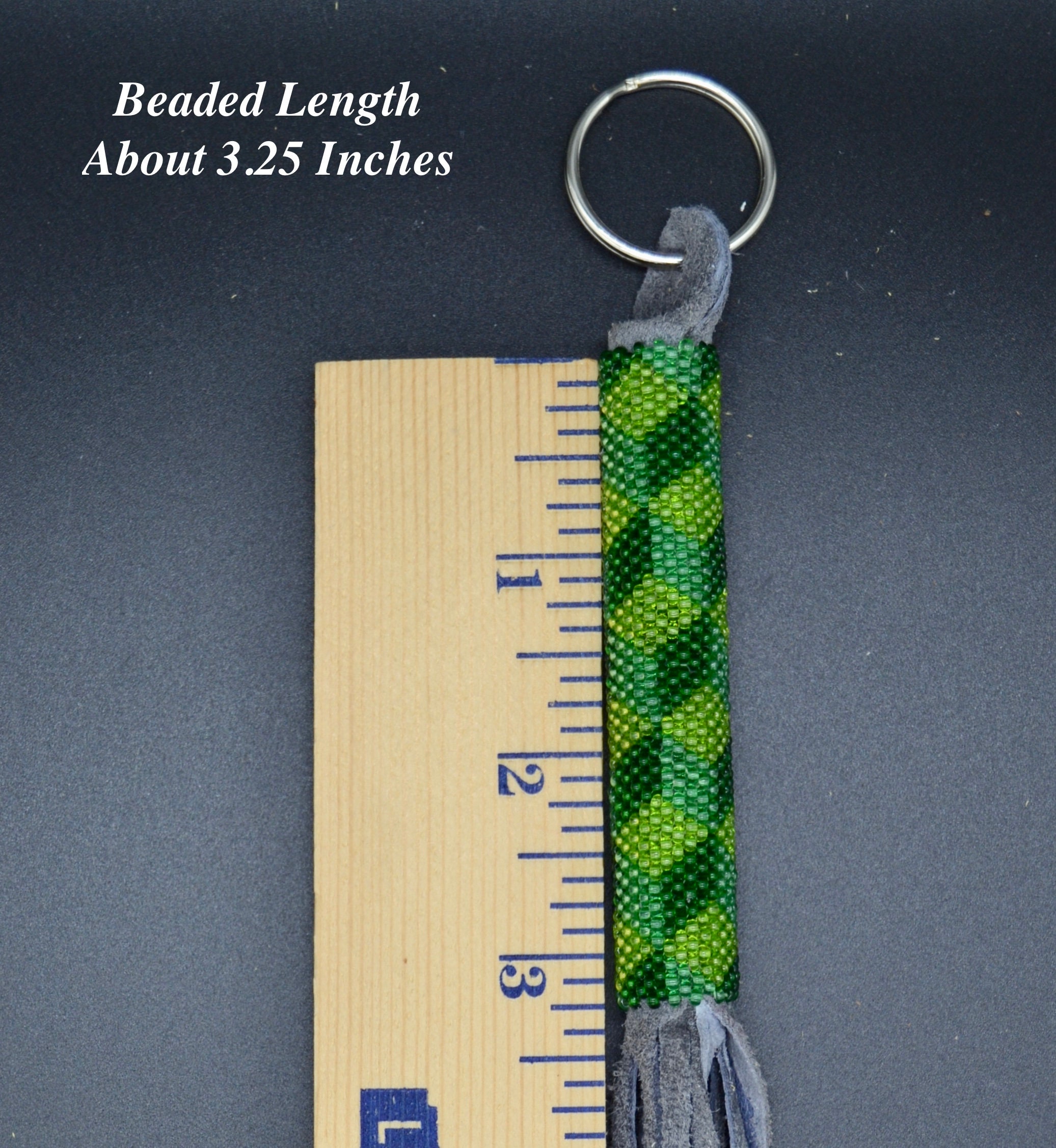 Peyote Stitch Native American Style Beaded Keychain With a - Etsy