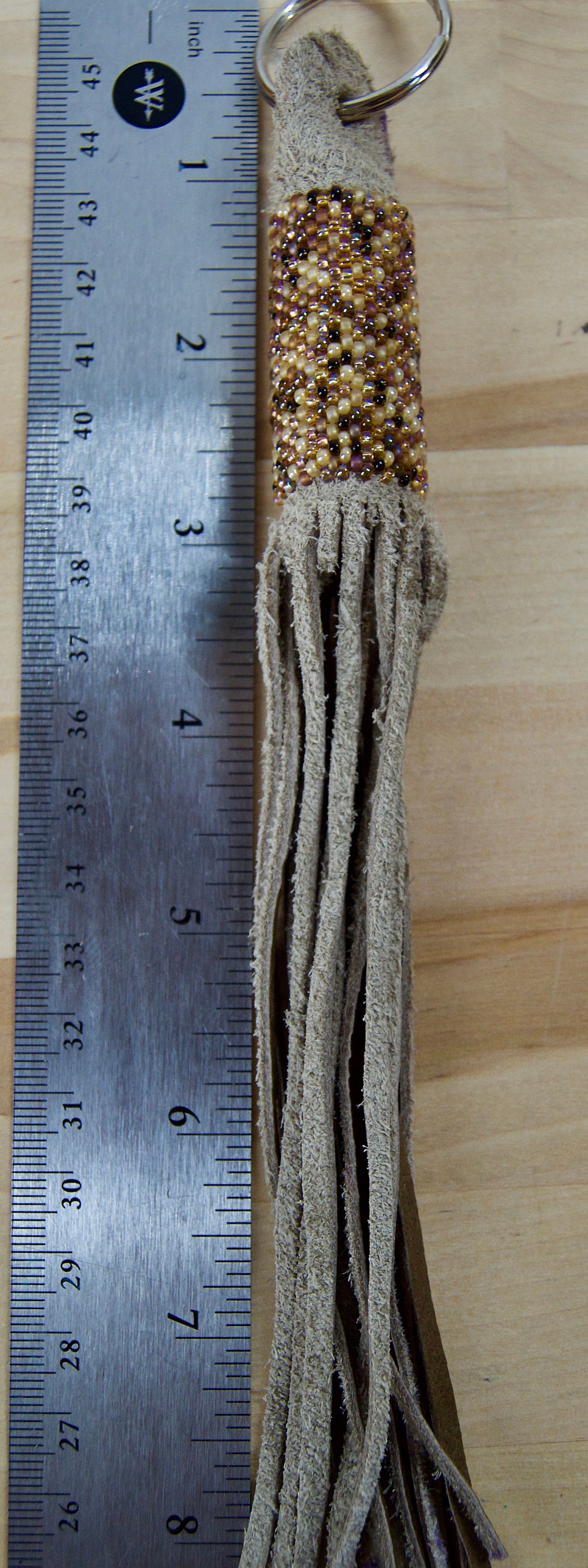 Peyote Stitch Native American Style Beaded Keychain With a - Etsy