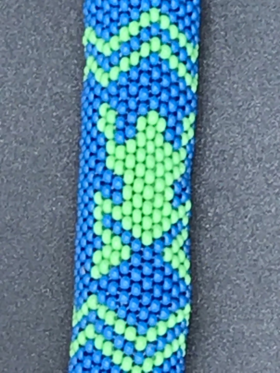 Peyote Stitch Native American Style Beaded Keychain With a - Etsy