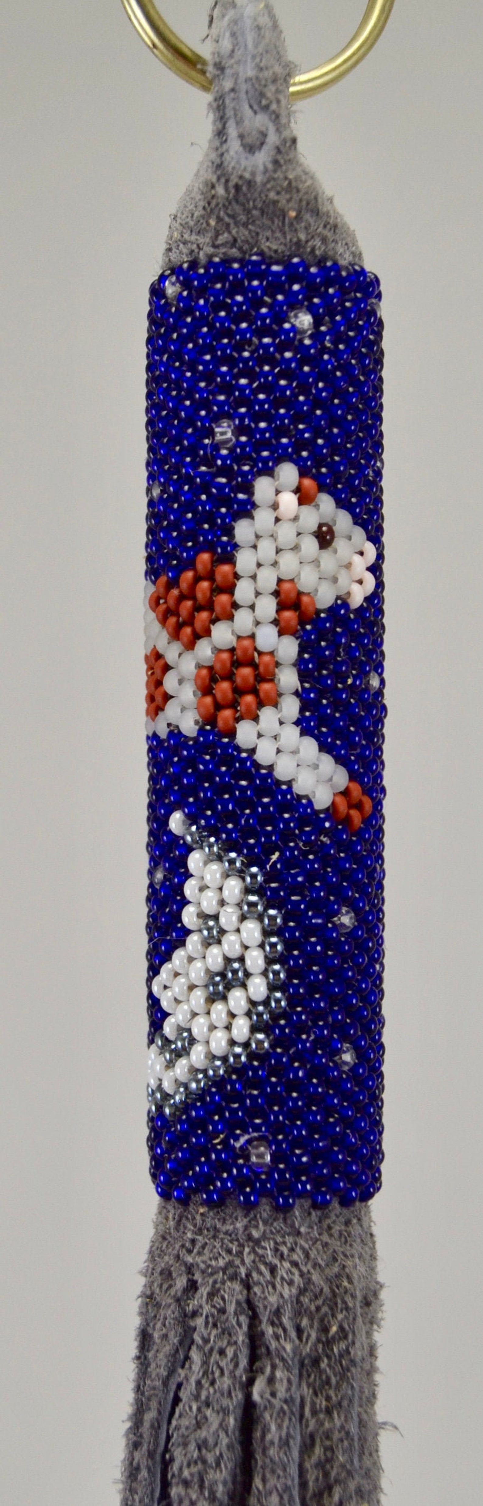 Peyote Stitch Native American Style Beaded Keychain With an Adorable ...