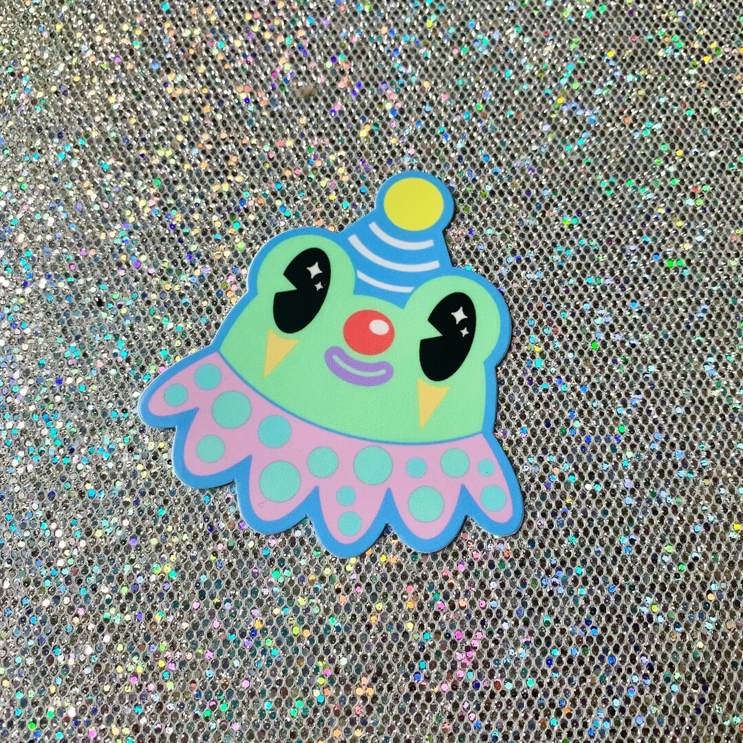 Froggy Clown Waterproof Vinyl Sticker - Etsy