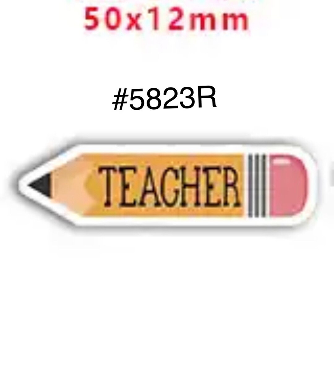 3 or 5 Pc School Teacher in Pencil Shaped Planar Resin Flat - Etsy